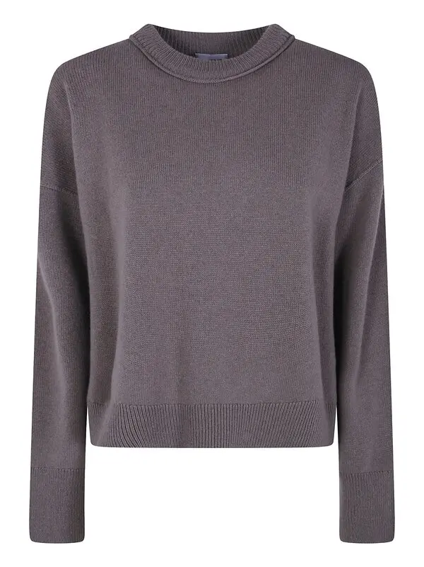 MRZ Wool Cashmere Round Neck Pullover - Brown