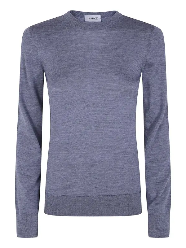 MRZ Long Sleeves Round Neck T-shirt - Gray
