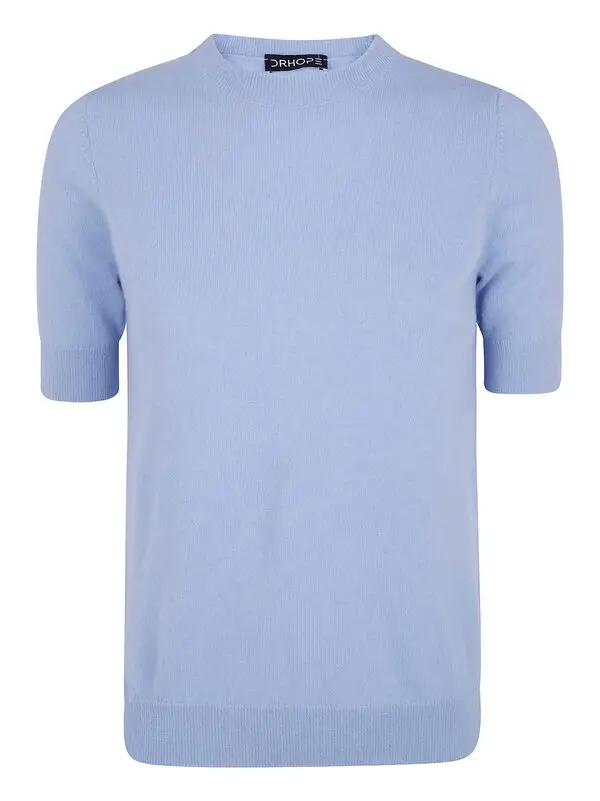 DRHOPE Cashmere Essential T-shirt - Blue