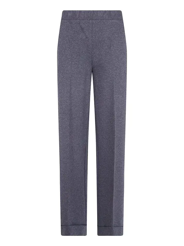 SEMICOUTURE Wide Leg Coline Trousers - Gray