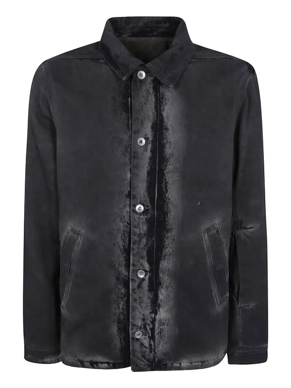 Rick Owens Cotton Zip Jacket - Gray