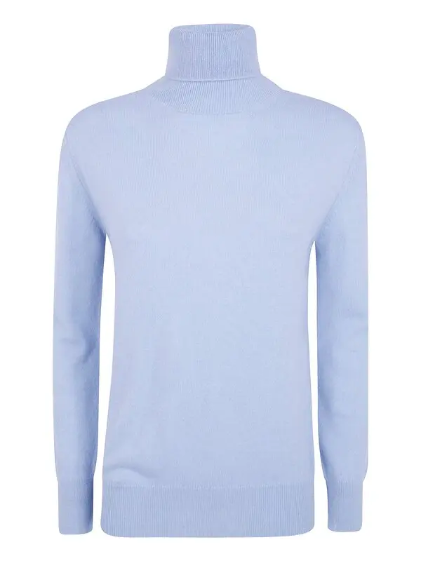 DRHOPE Cashmere Essential Dolcevita Sweater - Blue