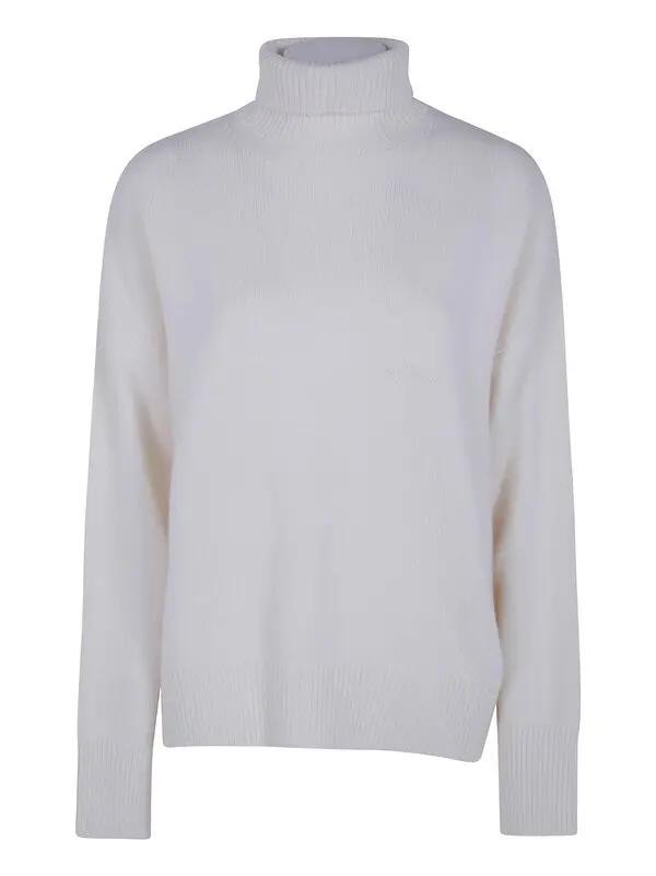 MRZ Turtleneck Oversized Sweater - White