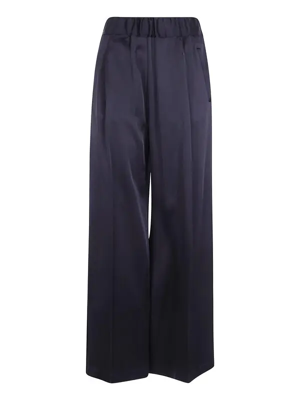SEMICOUTURE Wide Leg Jhonny Trousers - Black