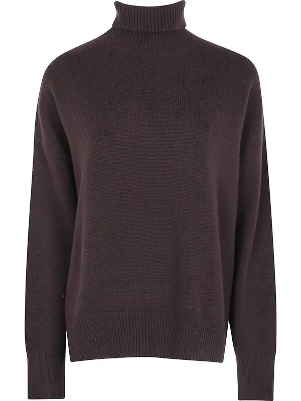 MRZ Oversized Turtleneck Sweater - Brown