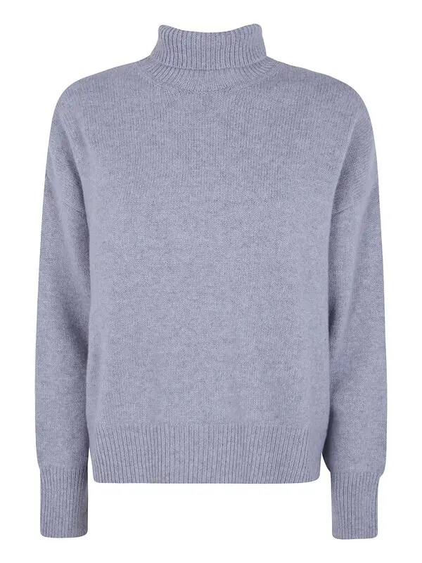 MRZ Oversized Turtleneck Sweater - Gray