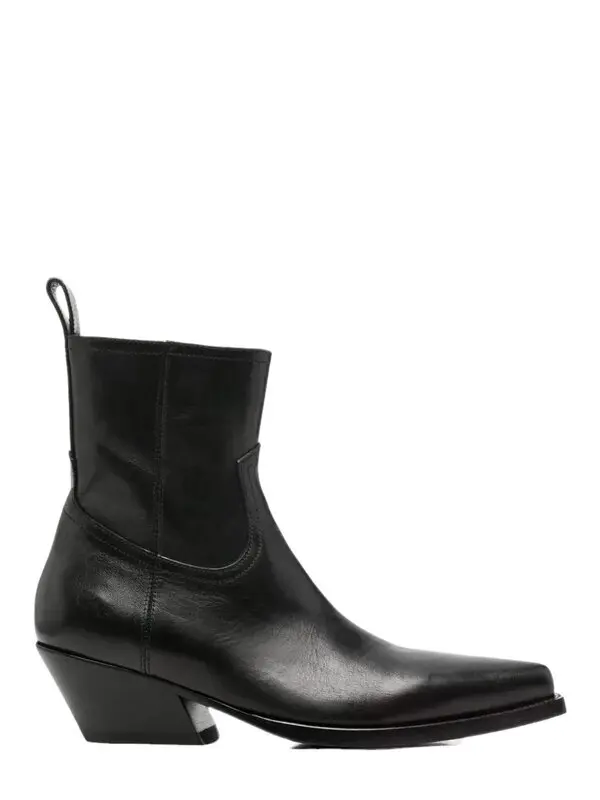 ANN DEMEULEMEESTER Pointed-toe Ankle Boots - Black