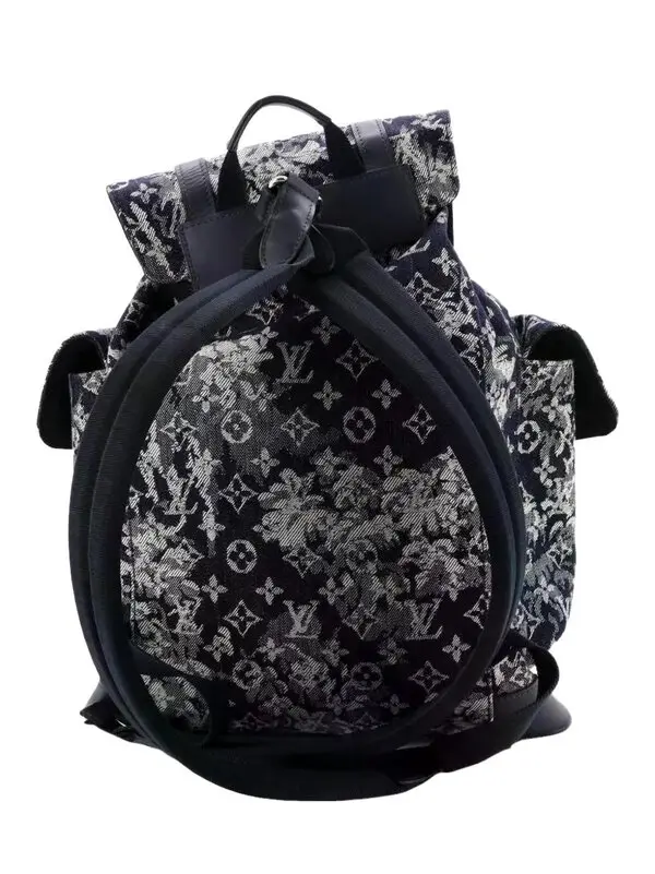 LOUIS VUITTON Christopher Monogram Tapestry Canvas Pm Backpack - Blue