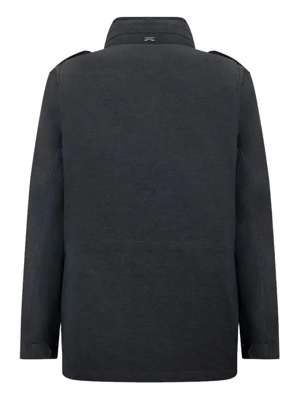 Herno Multi-pocket High-neck Coat - Black