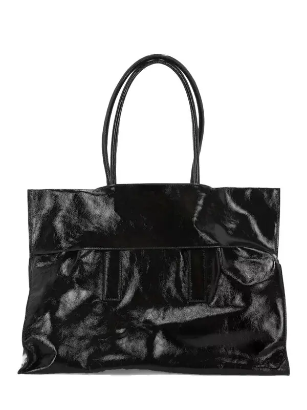 ARMARIUM Eterna Patent-finish Leather Tote Bag - Black