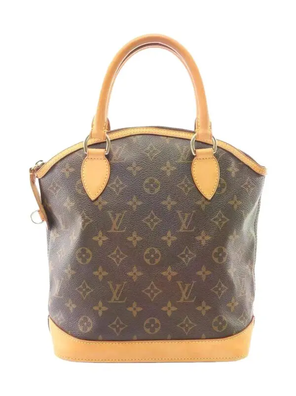 LOUIS VUITTON Monogram Lockit Tote Bag - Brown
