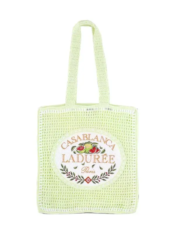 Casablanca X Ladurée Crochet Tote Bag - Green