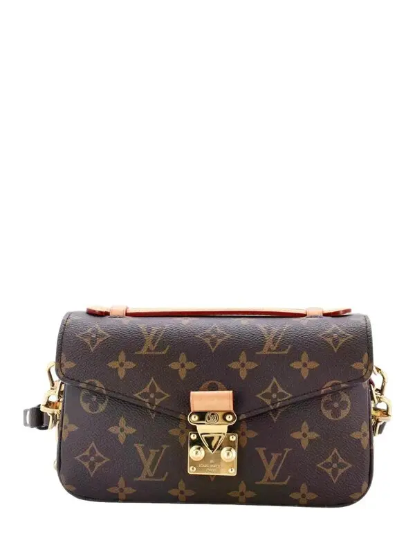LOUIS VUITTON Monogram Canvas East West Pochette Metis Crossbody Bag - Brown