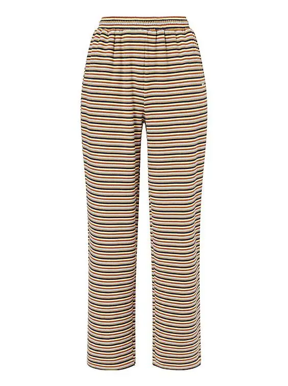 SISTERS & SEEKERS Striped Stretch-jersey Jogging Bottoms - Navy