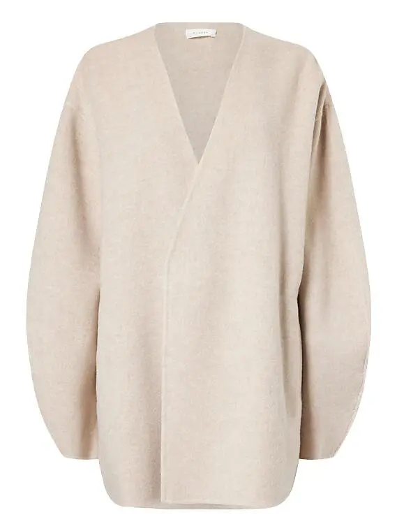 RUOHAN Open-front Cashmere Jacket - Loess