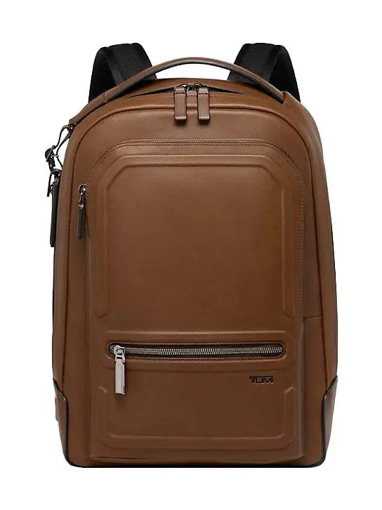 Tumi Harrison Bradner Leather Backpack - Cognac Bombe
