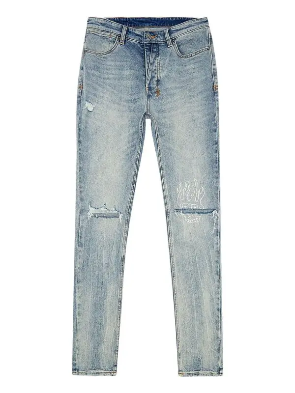 Ksubi Van Winkle Skinny Leg Jean 'stairway - Blue