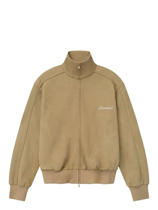 Fear Of God Suede Fleece Signature Vintage Track Jacket - Tan