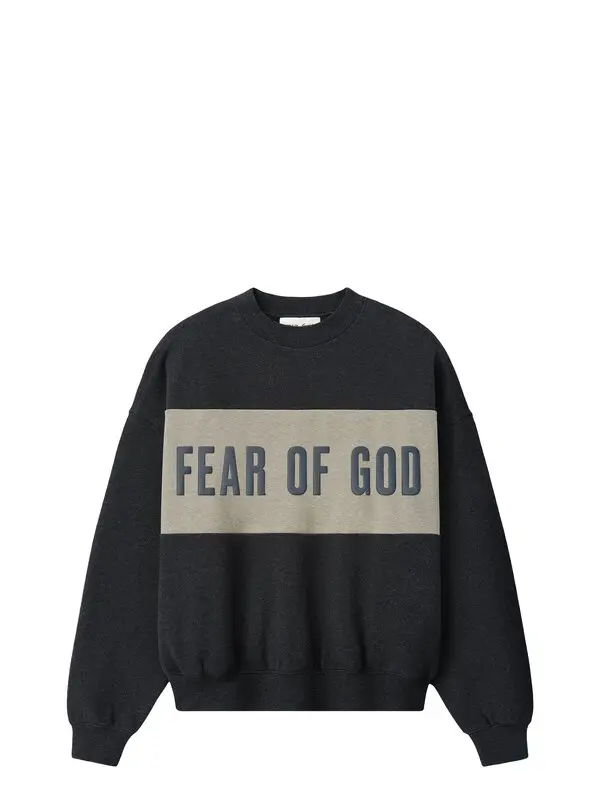 Fear Of God Cropped Relaxed Panelled Sweatshirt - Grey