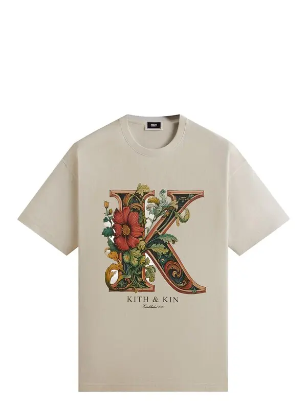 Kith Floral K Vintage Tee - Tan