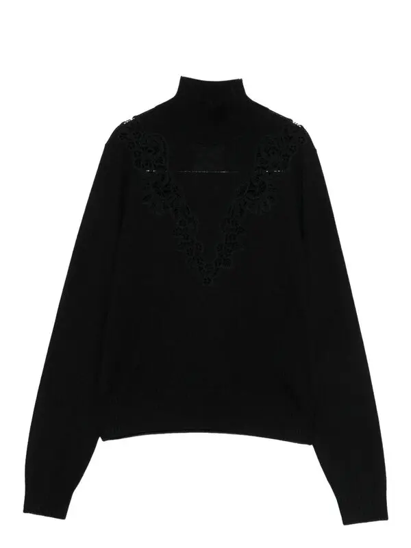 Zimmermann Valiant Wool Turtle-neck Sweater - Black