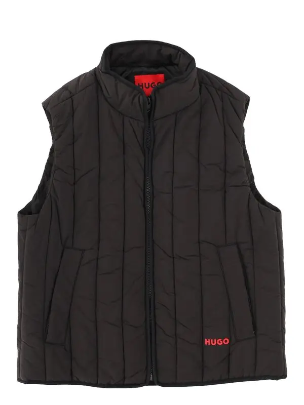 Hugo Quilted Puffer Vest - Black