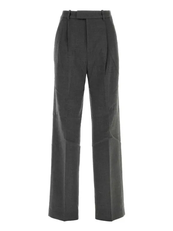 SELF-PORTRAIT Self-tie Twill Pants - Grey