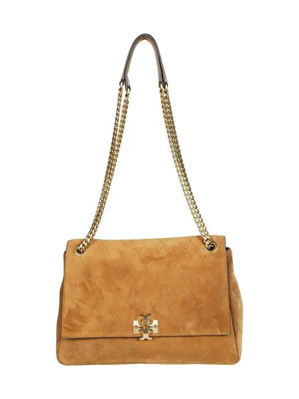Tory Burch Suede Shoulder Handbag - Marrone