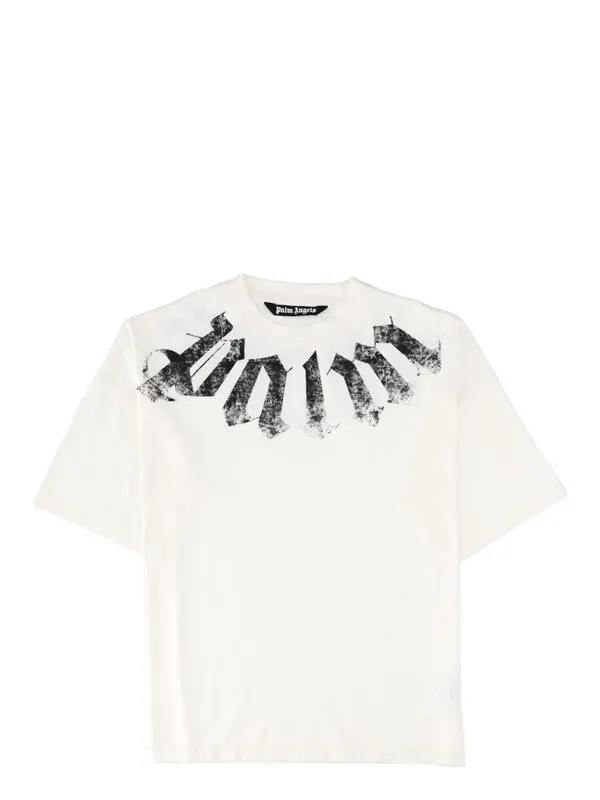 Palm Angels Graphic Print Cotton T-shirt - White