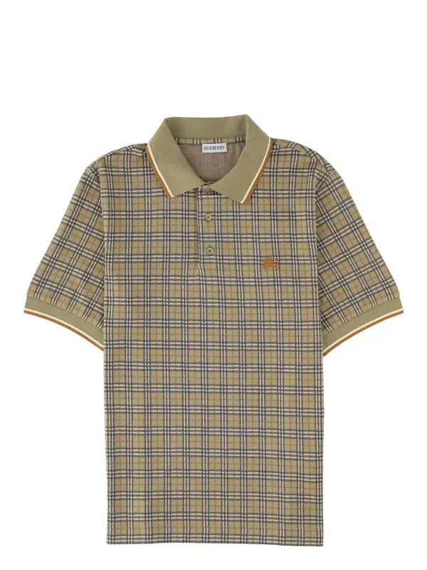Burberry Checked Short-sleeve Polo Shirt - Multicolour