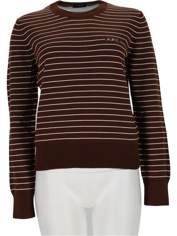 A.p.c. Striped Crewneck Sweater - Multicolour