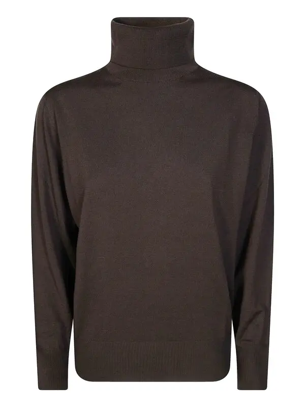 Incotex Polo Sweater - Marrone