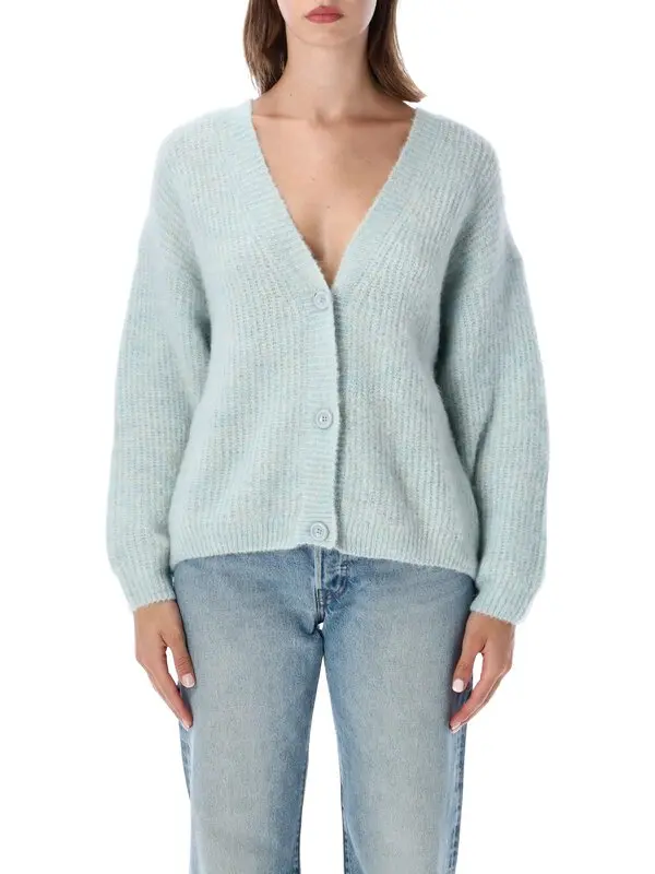 American Vintage Button-front Cardigan - Blu