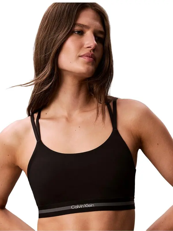 Calvin Klein Icon Sport Low Support Sports Bra - Black