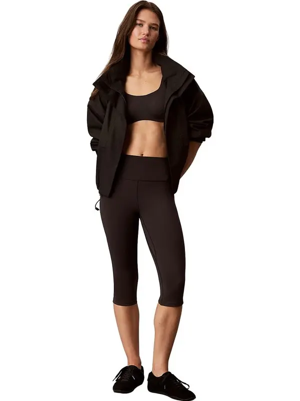 Calvin Klein Icon Sport Logo Capri Leggings - Black