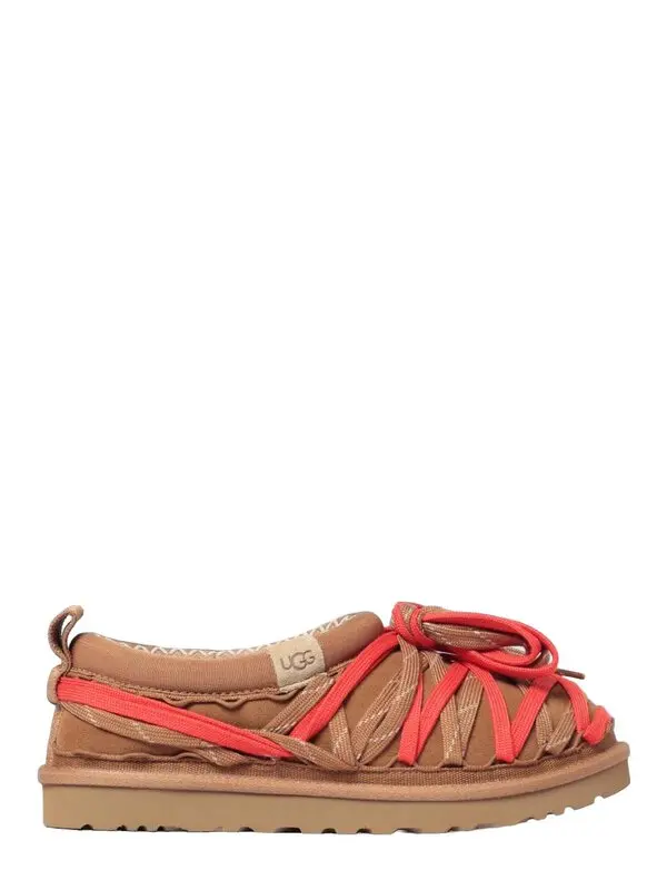 UGG Tasman Lace Suede Slippers - Brown