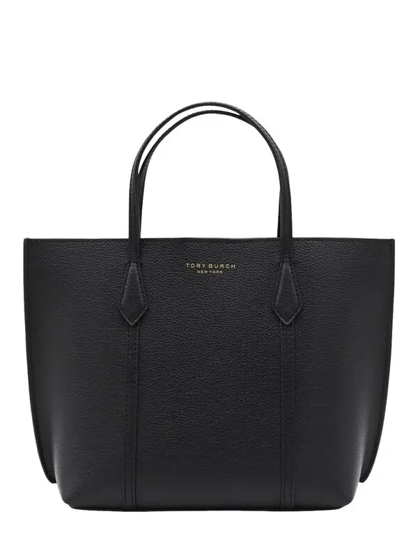 Tory Burch Perry Mini Grained Leather Handbag - Black