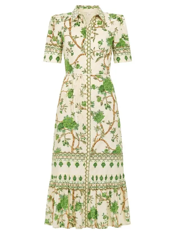 RAISHMA Miranda Floral Dress - Green