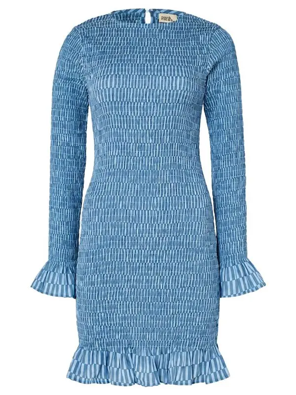PAR Y ESCALA Matilda Short Dress - Blue
