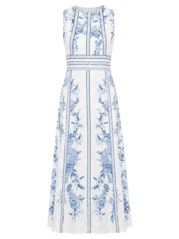 RAISHMA Lina Floral Dress - White