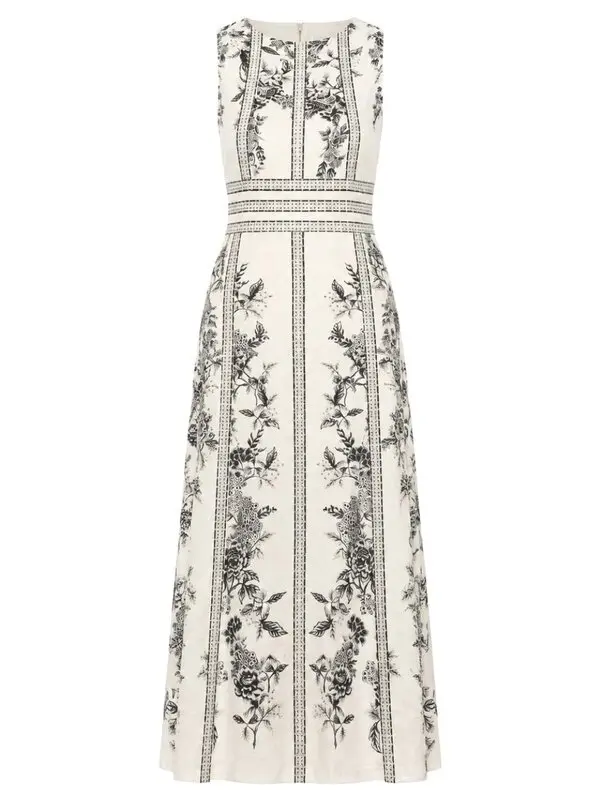 RAISHMA Printed Dress - Black