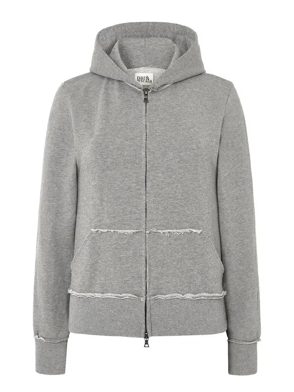 PAR Y ESCALA Jimena Cotton Hoodie - Grey