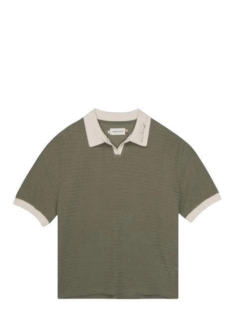 HONOR THE GIFT Pique Colorblock Polo Shirt - Sage