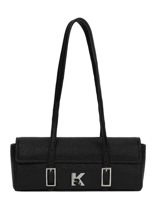 Karl Lagerfeld K Logo Elongated Shoulder Bag - Black