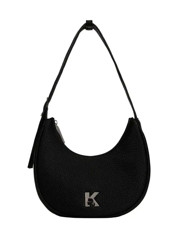 KL JEANS K Logo Half Moon Bag - Black