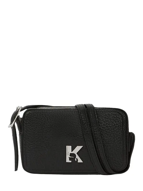 KL JEANS K Logo Camera Bag - Black