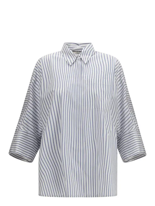 'S MAXMARA Avenue Striped Shirt - Light Blue