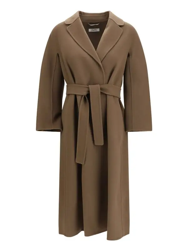 'S MAXMARA Esturia Virgin Wool Coat - Brown