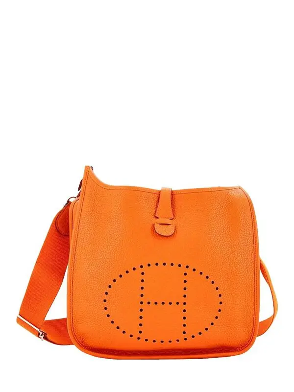 Hermès Pm Evelyne Bag Gen Iii Clemence - Orange