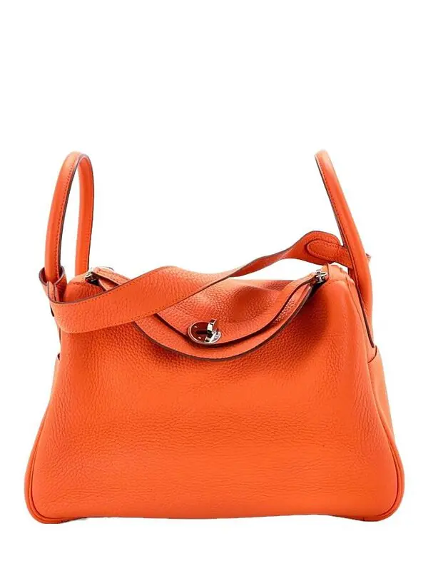 Hermès 30 Lindy Bag Clemence - Orange